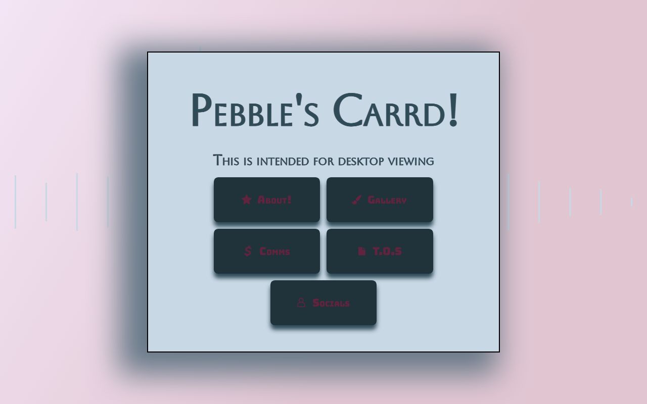 Pebble's Commission Site